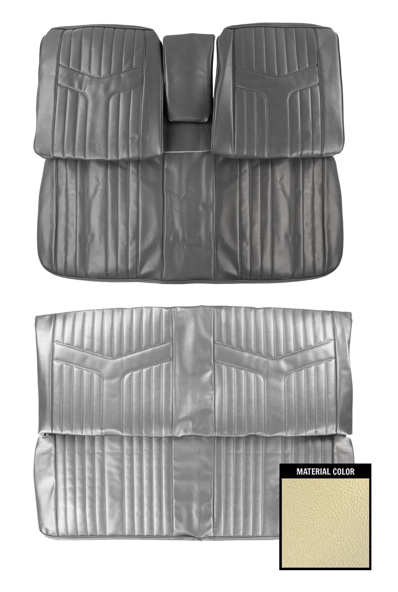1969 GTO/LEMANS SEAT UPHOLSTERY KIT, FRONT BENCH SEAT WITH CENTER ...