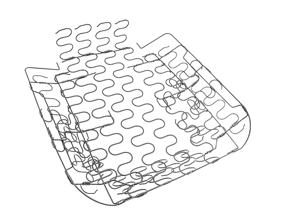 1966-1967 BUCKET SEAT BOTTOM SPRING WITH SIDE SUPPORT SPRINGS (RE)