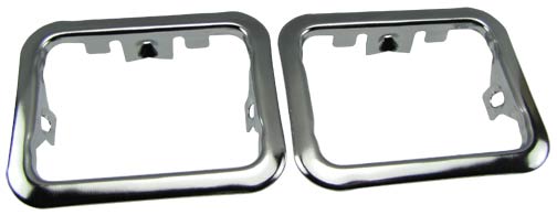 1964-1967 CONVERTIBLE REAR ASHTRAY BEZELS, PAIR (APE)