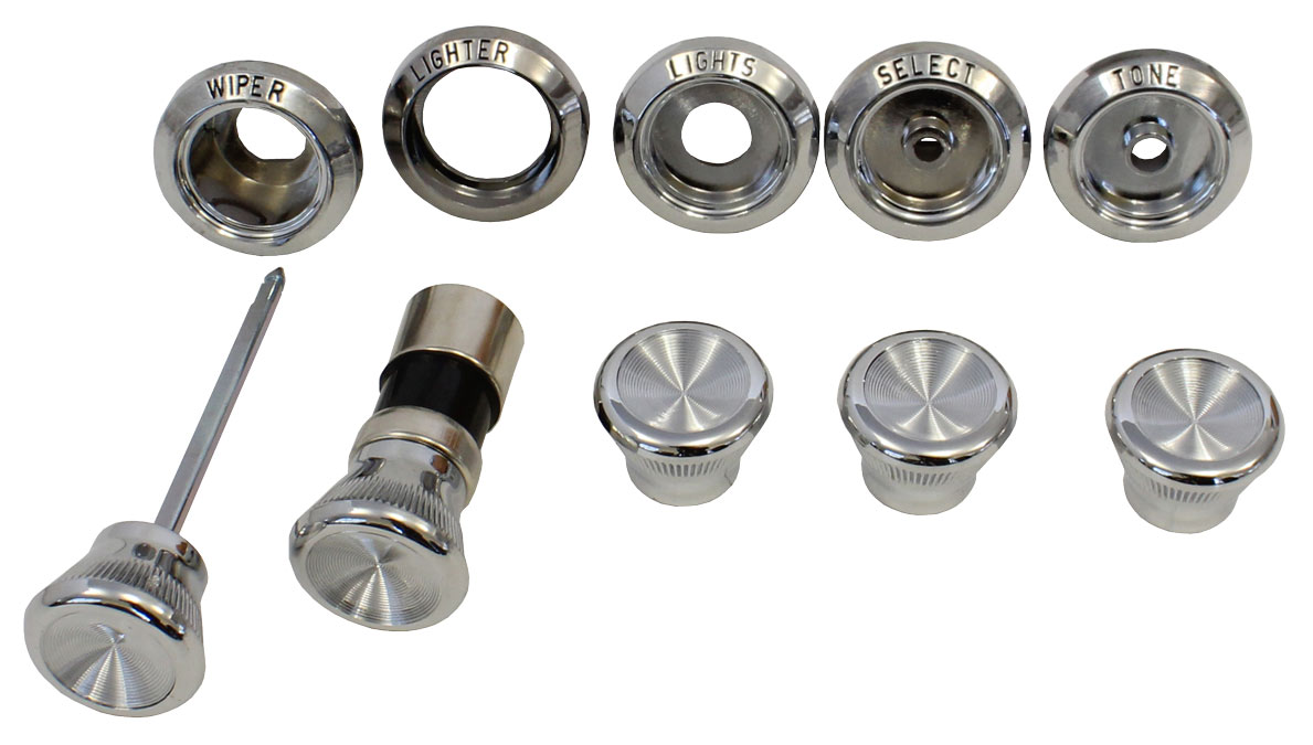 67 CORRECT DASH KNOB & BEZEL KIT(RE)