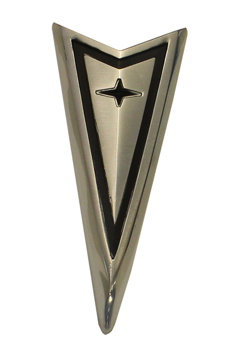 1968 ARROWHEAD EMBLEM FOR CHROME FRONT BUMPER *SEE DETAILS*(RE)