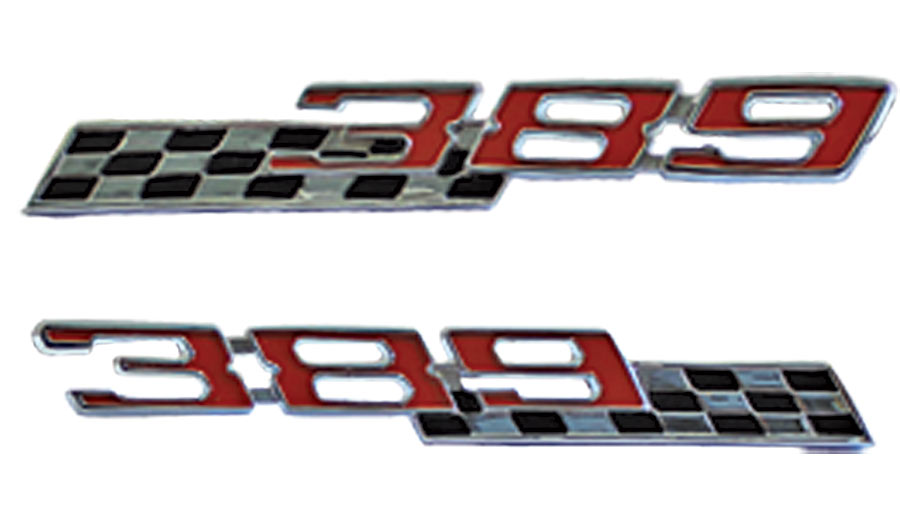 389 WITH FLAG FRONT FENDER EMBLEMS, (PR), (RE)
