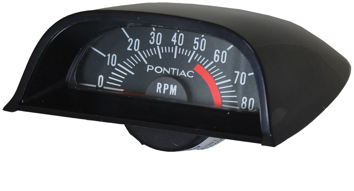 EARLY 1969 HOOD TACH WITH HARNESS, 5500 RPM, GRAND PRIX (RE) *SEE DETAILS*