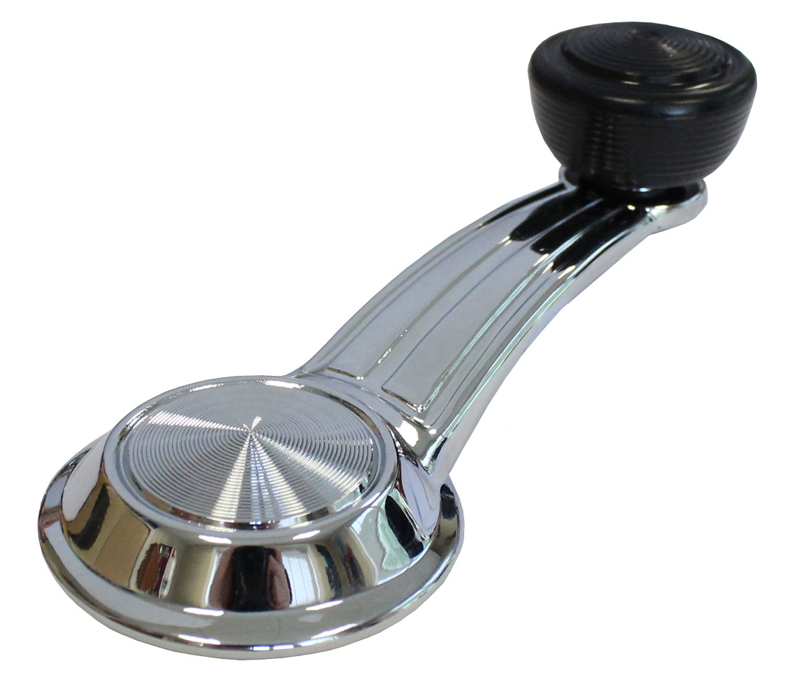 1967-81 WINDOW REGULATOR HANDLE, LEFT HAND OR RIGHT HAND, BLACK (AP)