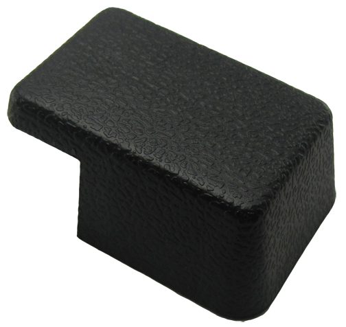 70-EARLY 76 PULL STRAP END COVER, BLK, EA(RE)