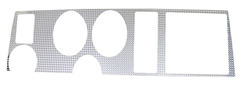 1969 SWIRLED ALUMINUM DASH INSERT (AP)