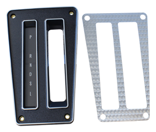 1979-81 AUTOMATIC TRANSMISSION CONSOLE SELECTOR INSERT W/SWIRLED ...