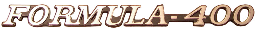 1972-1975 FORMULA 400 PLATE (RE)