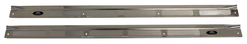 1973-81 "CORRECT" DOOR SILL PLATES W/TAG, PR (RE)