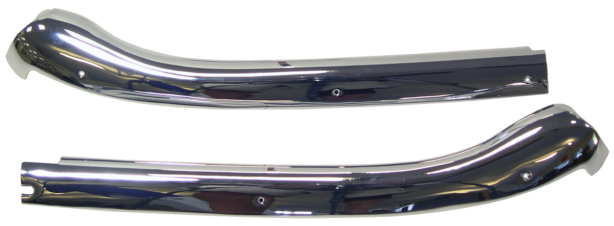 67-69 CONVERTIBLE TOP CHROME HEADERS, PR