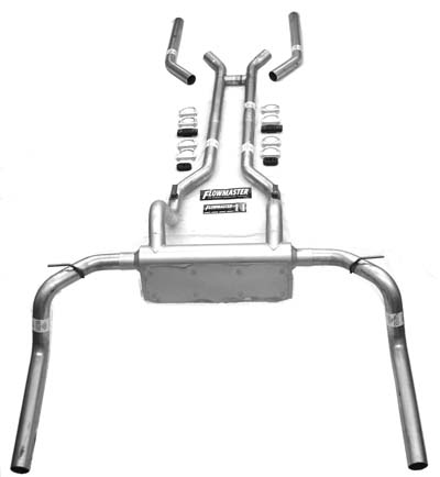 1967-1974 DUAL 2 1/2" EXHAUST SYSTEM WITH HEADER PIPE AND TRANSVERSE ...