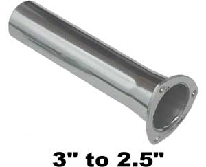 1967-1981 COLLECTOR REDUCERS 3 " HEADER TO 2-1/2 " PIPE. 304 STAINLESS ...