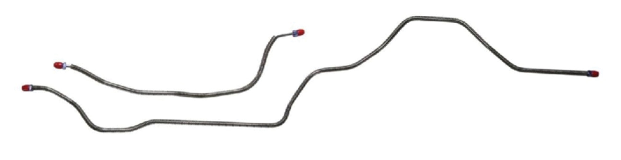 1975-81 REAR BRAKE LINES, WITH STANDARD REAR SUSPENSION AND REAR DRUMS ...