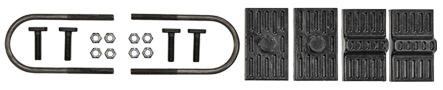 1970-81 URETHANE DELUXE REAR SPRING TO AXLE HARDWARE KIT (AP)