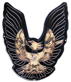 4X3 PONTIAC FIREBIRD EMBLEM MAGNET METAL SIGN