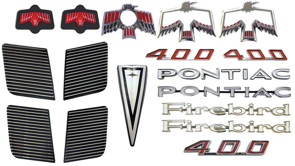 1969 400 FRONT BUMPER ARROWHEAD EMBLEM (RE)