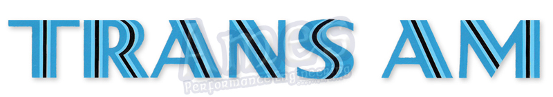 1973-1975 TRANS AM SPOILER DECAL (BLUE) (RE)