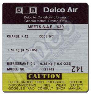 1979 DELCO AIR. COND. DECAL(1131142)(RE)