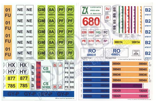 74 DETAIL TAG/DECAL KIT(RE)