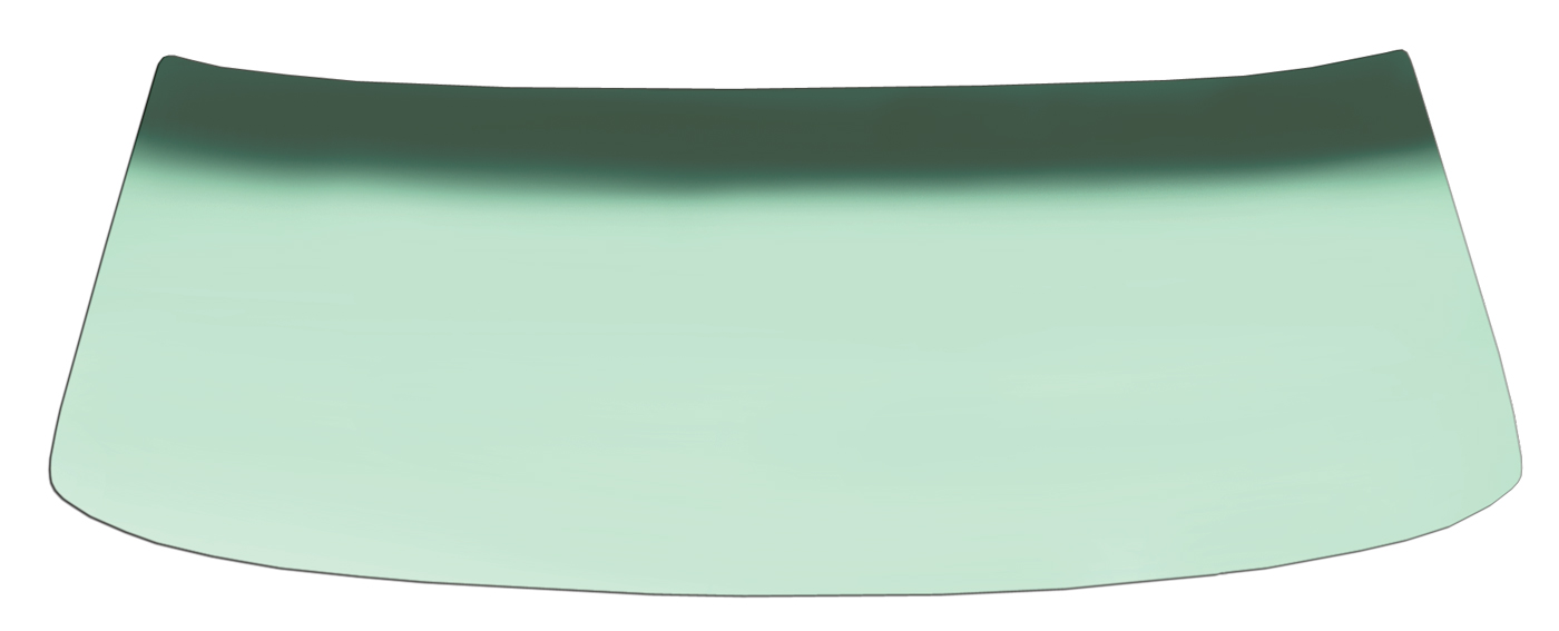 1966-67 WINDSHIELD, GREEN TINTED WITH BAND, ALL 2 DOOR (RE)