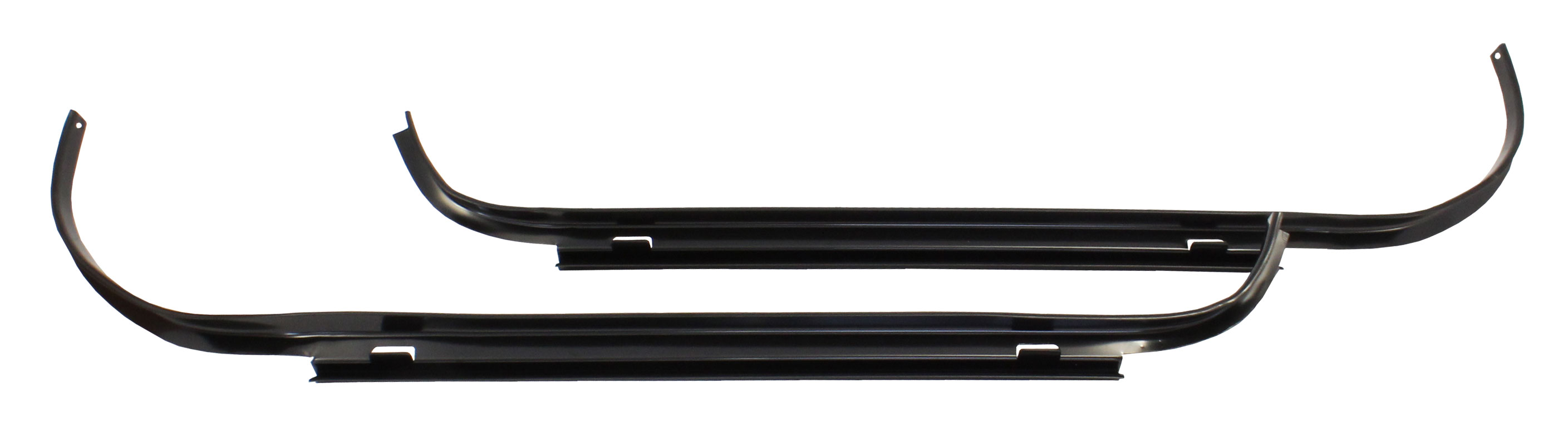 1968-72 STEEL TRUNK WEATHERSTRIP SIDE CHANNELS, 2 PC (RP) SEE DETAILS