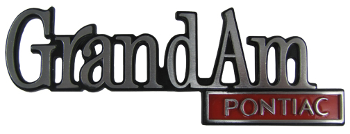 1973-75 GRAND AM TRUNK LID EMBLEM