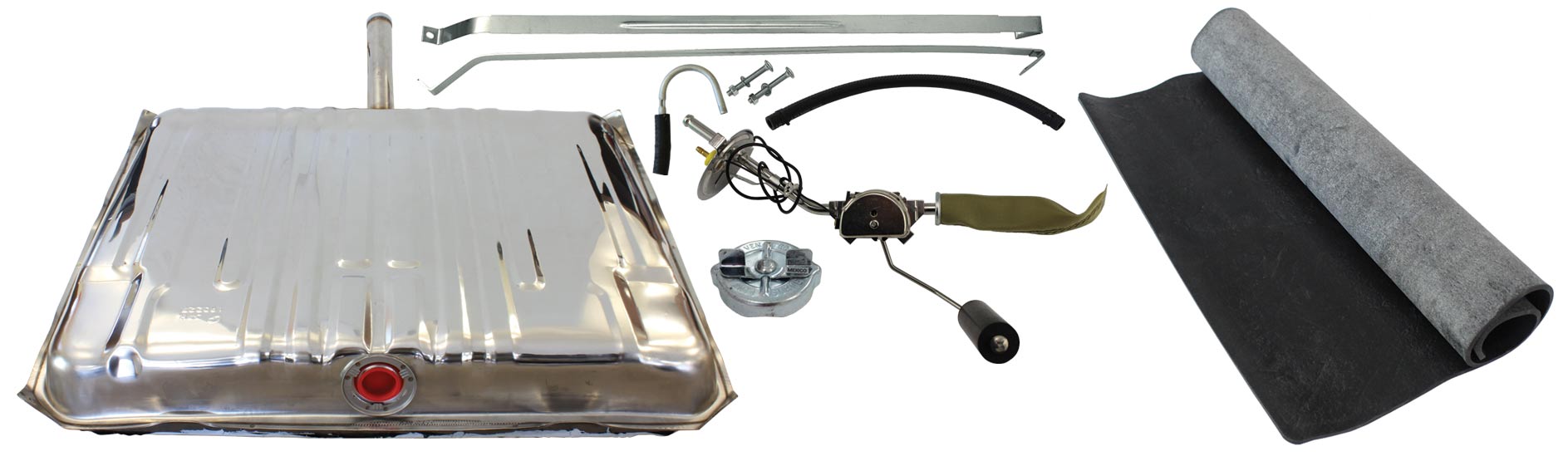 1965 GAS TANK KIT WITH 1/4" VAPOR LINE, 3/8", STAINLESS STEEL, PLEASE ...