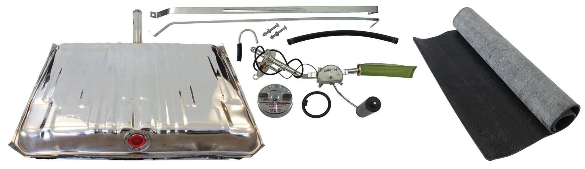 1965 GAS TANK KIT W/O VAPOR, 3/8, STAINLESS STEEL, PLEASE CLICK ON ...