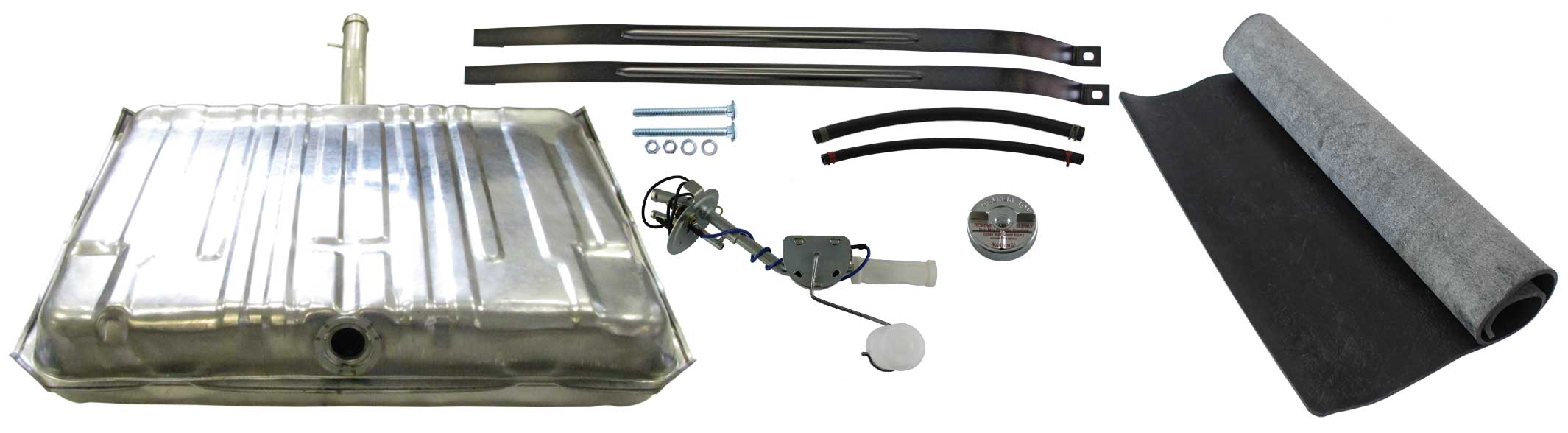 1966-67 GAS TANK KIT WITH 1/4" VAPOR LINE, 3/8", PLEASE CLICK ON ...