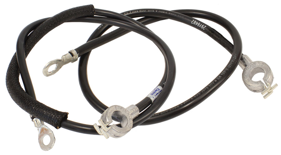 1965 CORRECT SPRING-RING BATTERY CABLES (PAIR) (RE)