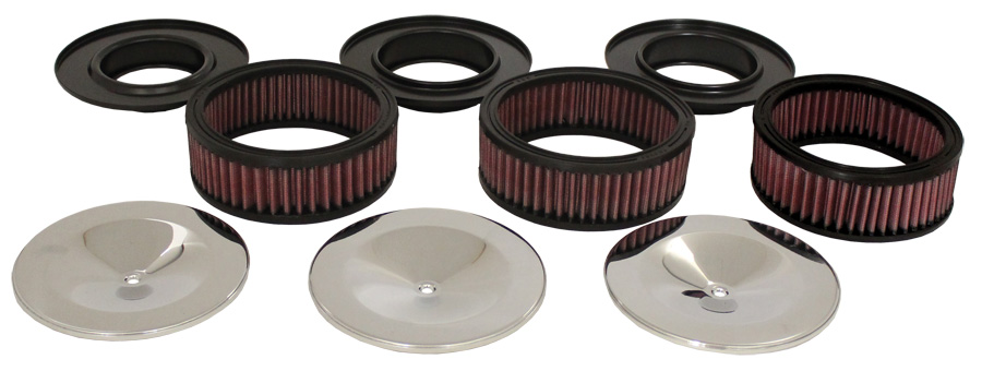 64-65 3X2 AIR CLENER SET W/K&N ELEMENTS(AP)