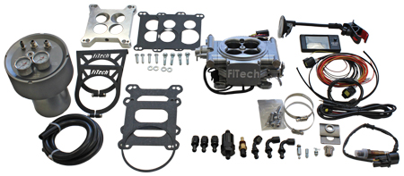 GO EFI 4 CONVERSION KIT,POLISHED FOR FACTORY INTAKE (AP)