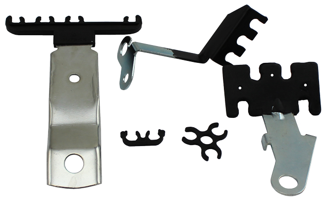 1967 SPARK PLUG WIRE LOOM BRACKETS AND RETAINERS (RE)