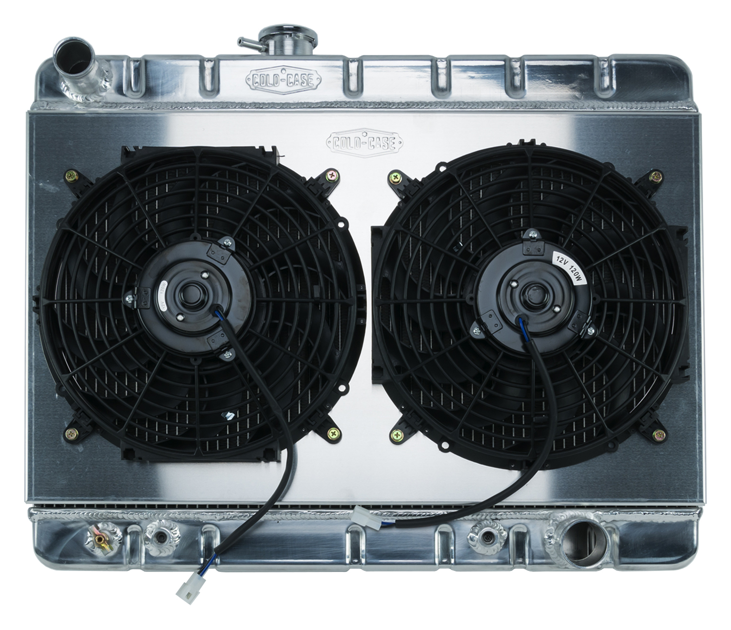 1966-67 SUPER DUTY 17 1/2" RADIATIOR WITH ELECTRIC FAN & SHROUD KIT ...