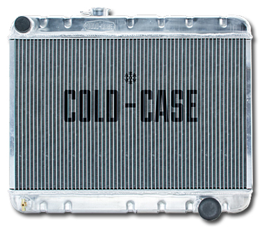 1966-67 COLD CASE ALUMINUM RADIATOR, V8, MANUAL TRANSMISSION, 15 1/2 ...