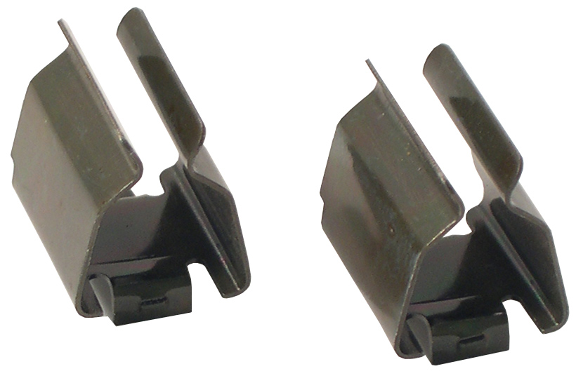 1961-1965 RADIATOR OVERFLOW RETAINING CLIPS PAIR (RE)
