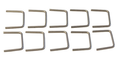 1959-1971 UPPER CONTROL ARM STAPLES - FS, 10 PACK (RE)