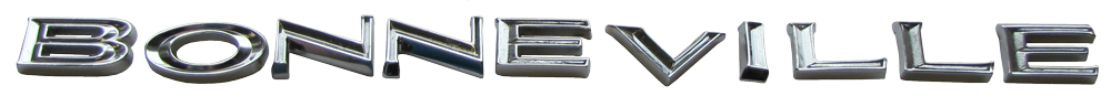 1966 BONNEVILLE DOOR AND FENDER LETTERS, 10 PIECE (RE)