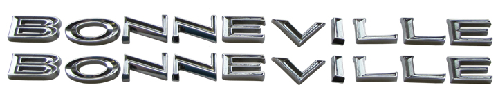 1966 BONNEVILLE DOOR AND FENDER LETTERS 20 PIECE SET (BOTH SIDES) (RE)