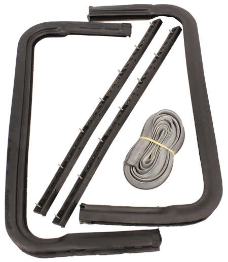 1955-1957 VENT WINDOW WEATHERSTRIP, SEDANS AND WAGONS, SET (RE)