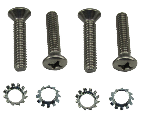 1955-1957 CONVERTIBLE STRIKER PLATES SCREW KIT, STAINLESS STEEL WITH ...