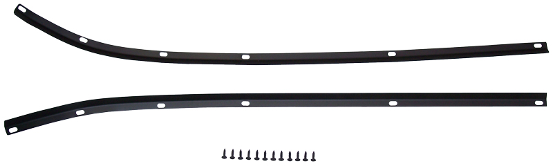 1961-64 CONVERTIBLE TOP HEADER WEATHER STRIP RETAINER STRIPS W/SCREWS ...