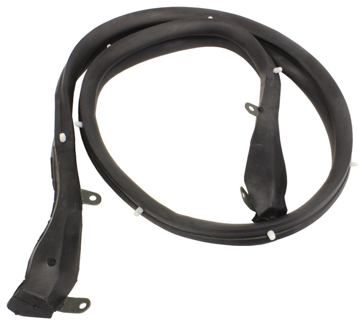 1966-1970 RUBBER WINDSHIELD HEADER SEAL WITH MOLDED CORNERS (RE)