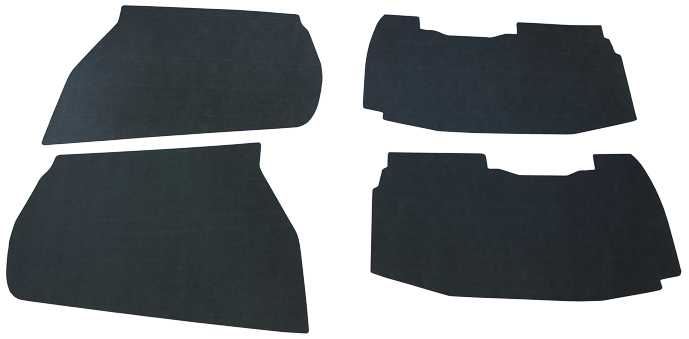 75 TRUNK SIDE PANELS, GRANDVILLE CONV, 4 PIECES (BLACK) (RE)