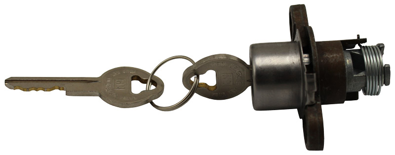 1967 DECK LID LOCK ASSEMBLY WITH ORIGINAL STYLE KEY, BONNEVILLE AND ...