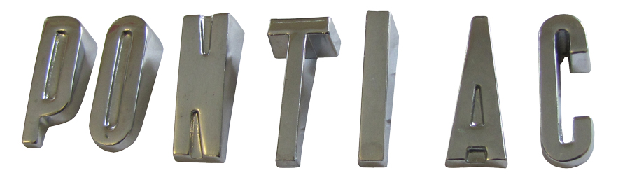 1955-1957 SAFARI STANDARD PONTIAC LETTERS, SET (RE)