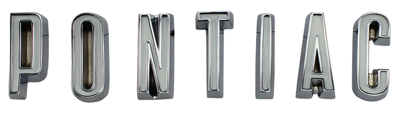 1959 PONTIAC TAIL PANEL LETTERS (RE)