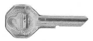 1968 IGNITION KEY BLANK C (NOS)