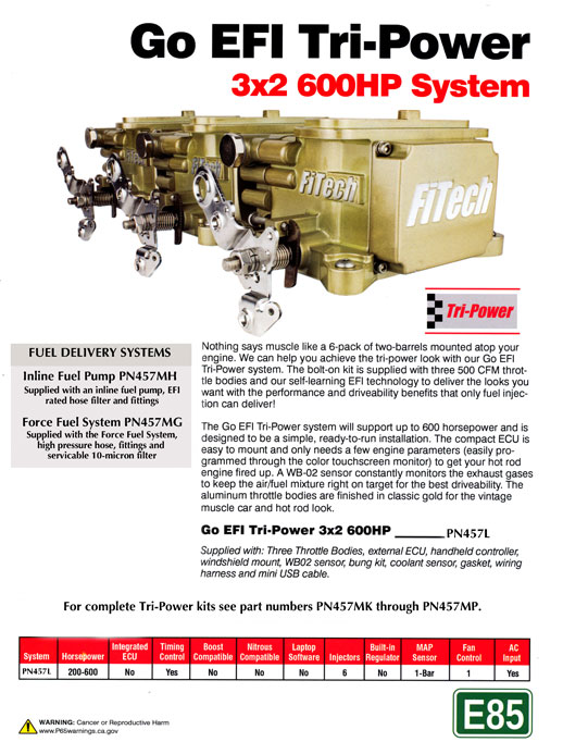 Go EFI Tri-Power 600HP System