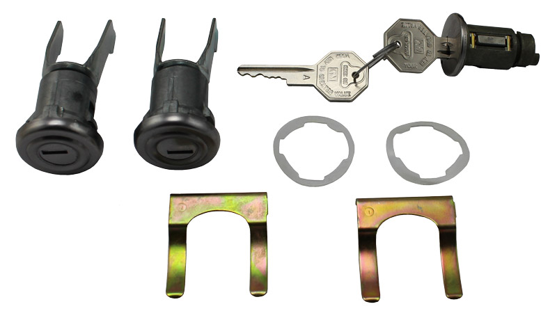 1955-1957 (SEDANS) DOOR AND IGNITION LOCKS WITH 2 ORIGINAL-STYLE KEYS (NOS)
